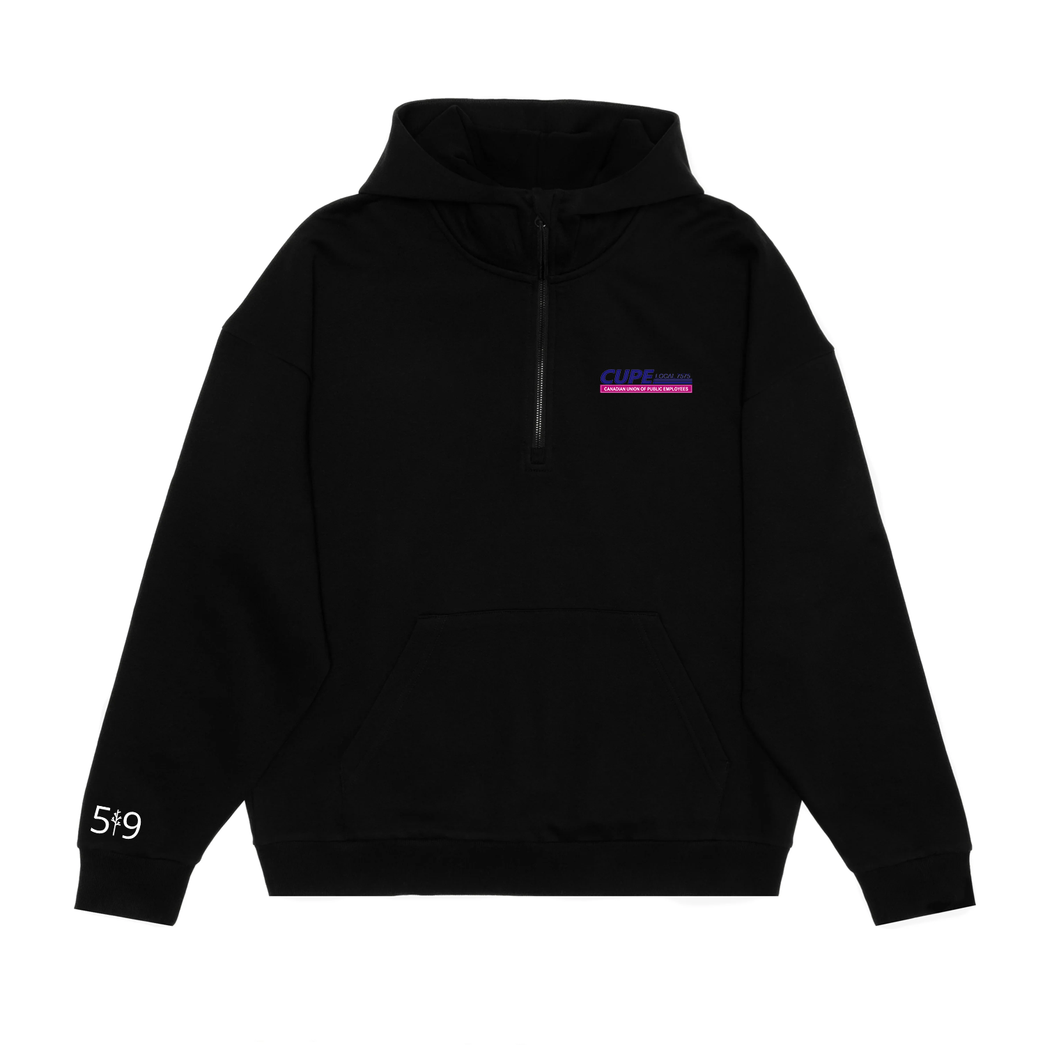 CUPE 7575 SCUBA 1/2 ZIP HOODIE (UNISEX) – 519 Clothing Co.
