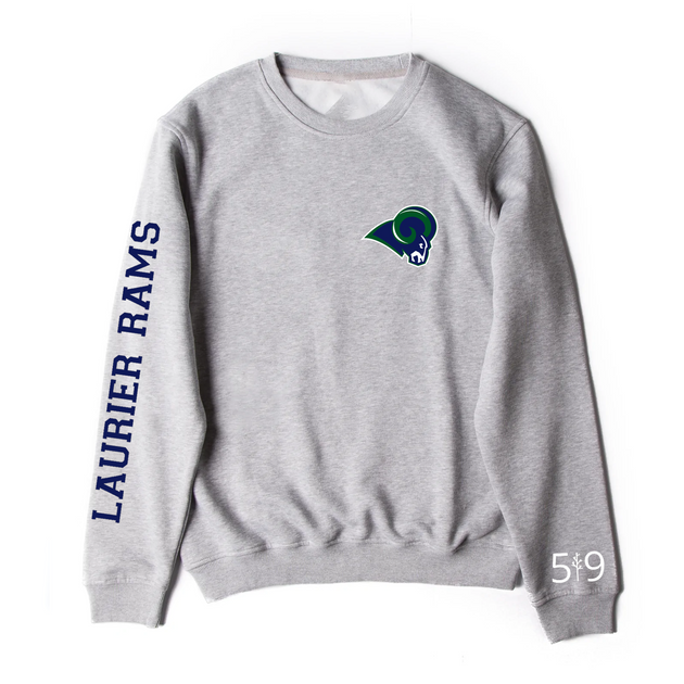 LAURIER RAMS SLEEVE LOGO CREW (UNISEX) – 519 Clothing Co.