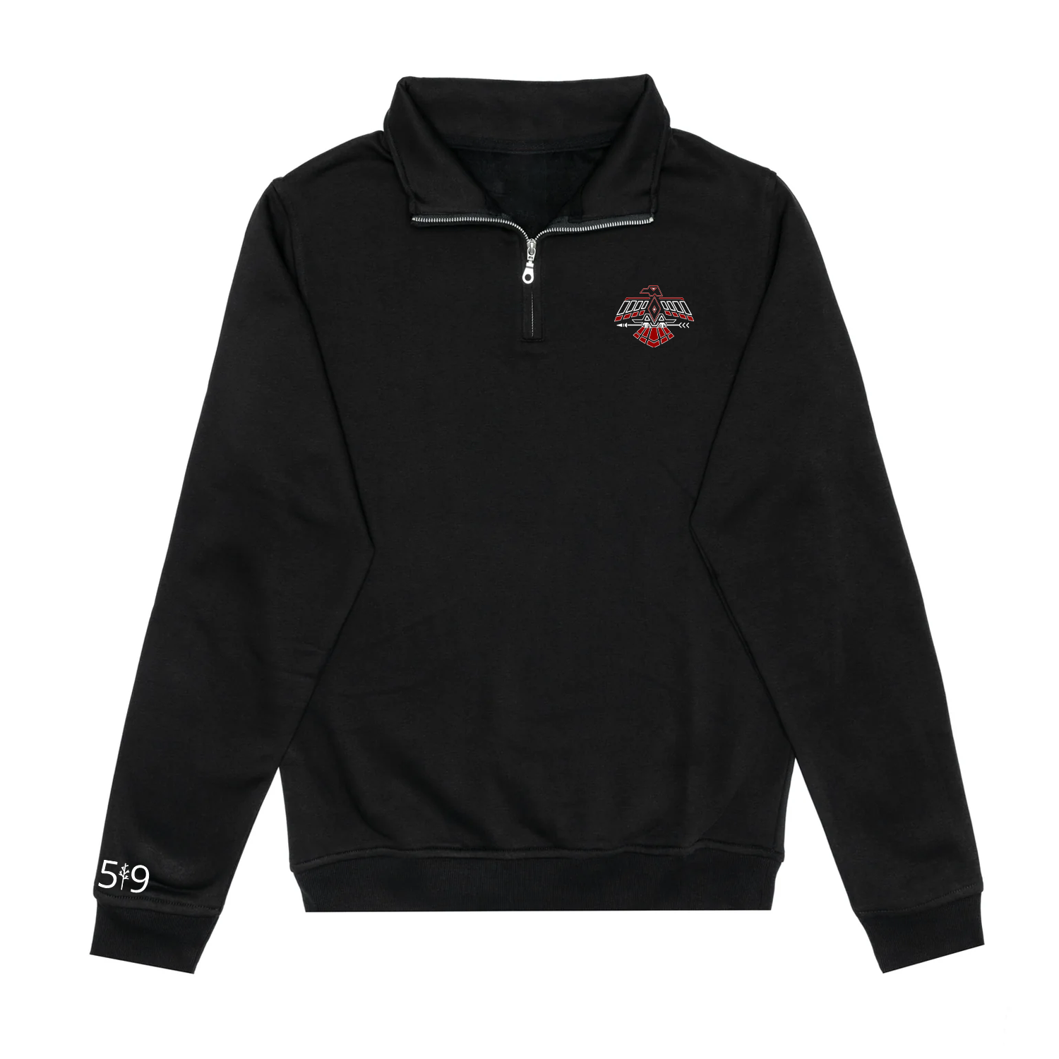 EMILY CARR EMBROIDERED 1/4 ZIP (UNISEX) – 519 Clothing Co.