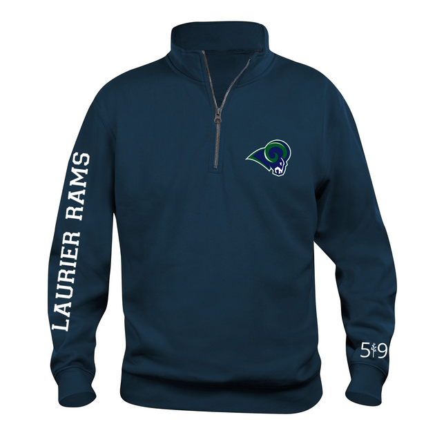 LAURIER RAMS SLEEVE LOGO 1/4 ZIP (UNISEX) – 519 Clothing Co.
