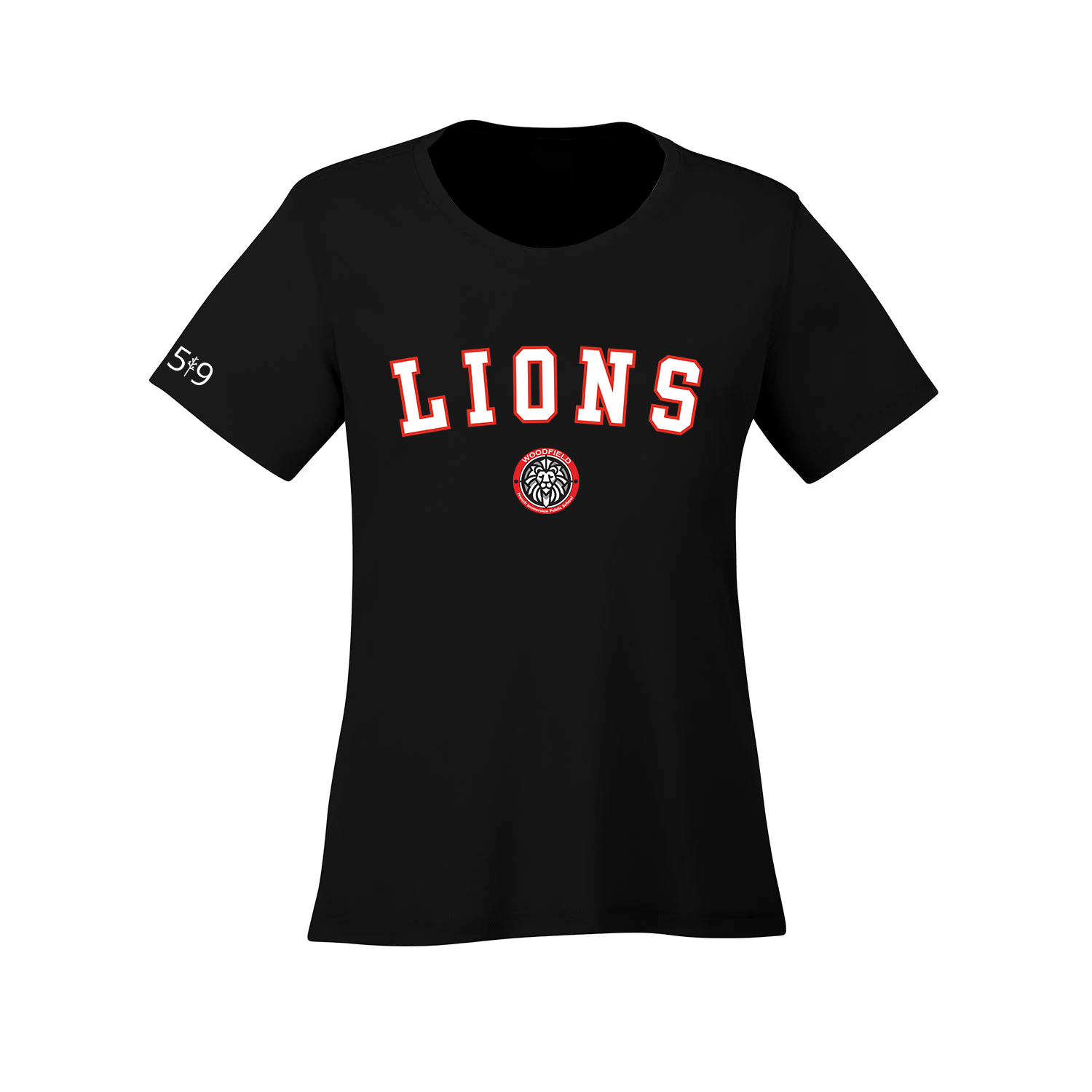WOODFIELD LIONS VARSITY ATHLETIC TEE (WOMENS) – 519 Clothing Co.